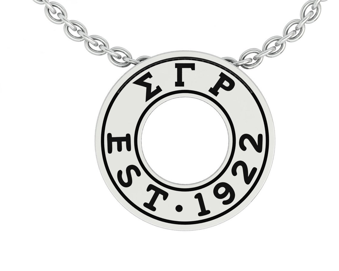 Sigma Gamma Rho Necklace Eternity Love Design Sterling - Etsy