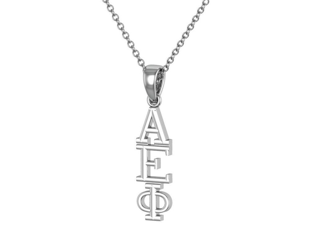 Alpha Epsilon Phi Necklac Sterling Silver/ Aephi Necklace / Aephi ...