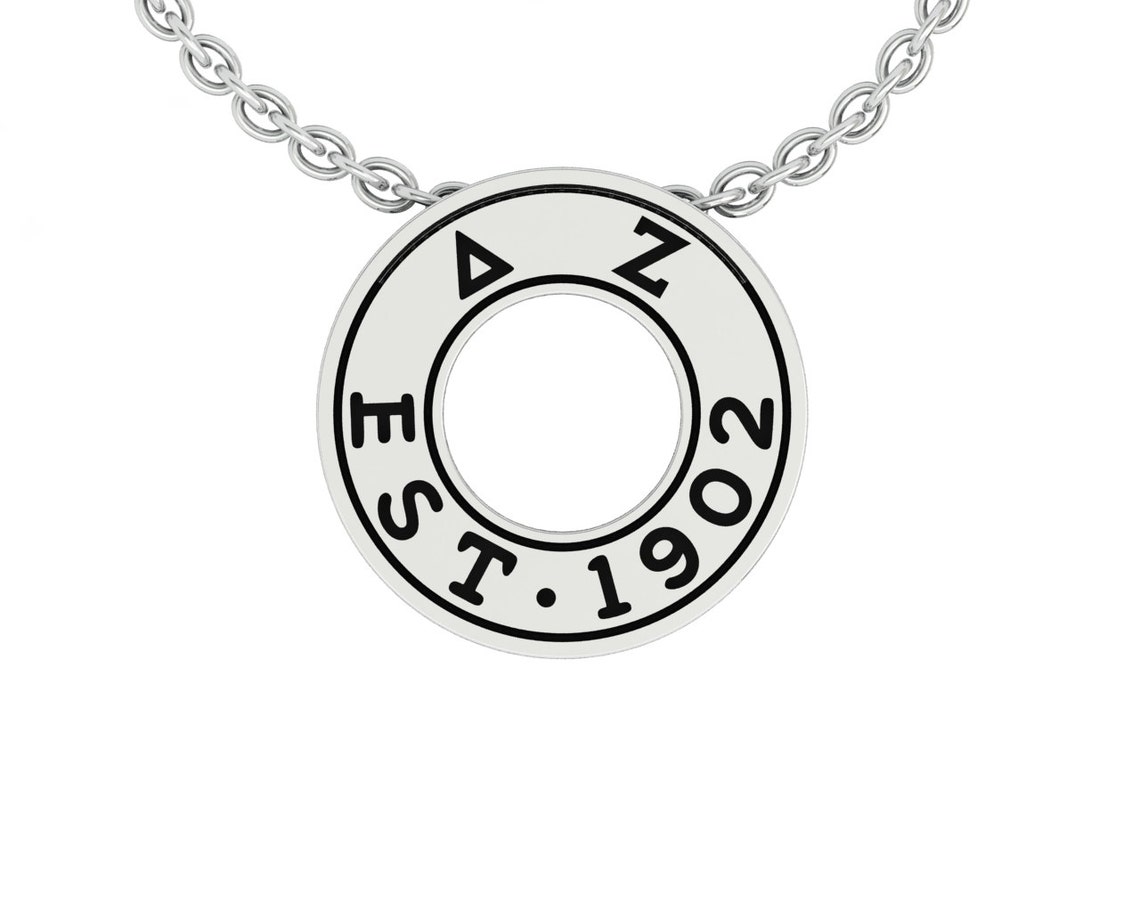 Delta Zeta Lavalier Eternity Love Design Sterling Silver | Etsy