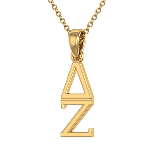 Delta Zeta Sorority Necklace Dee Zee Necklace DZ Sorority | Etsy