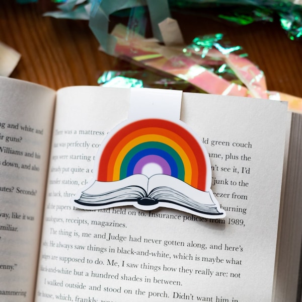 With Fold Over Magnetic Bookmark - Etsy