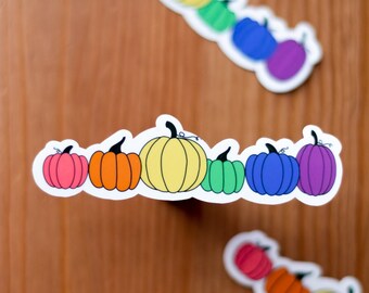 Lgbt Pumpkin Sticker - Etsy