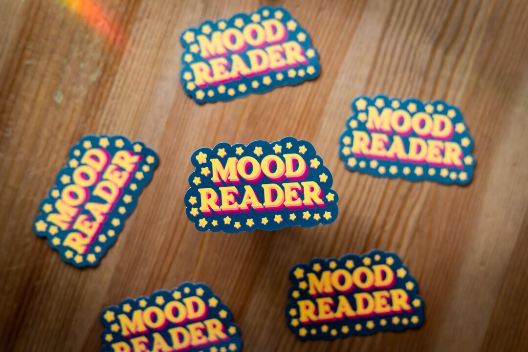 Mood Reader Sticker Book Lover Bookish - Etsy