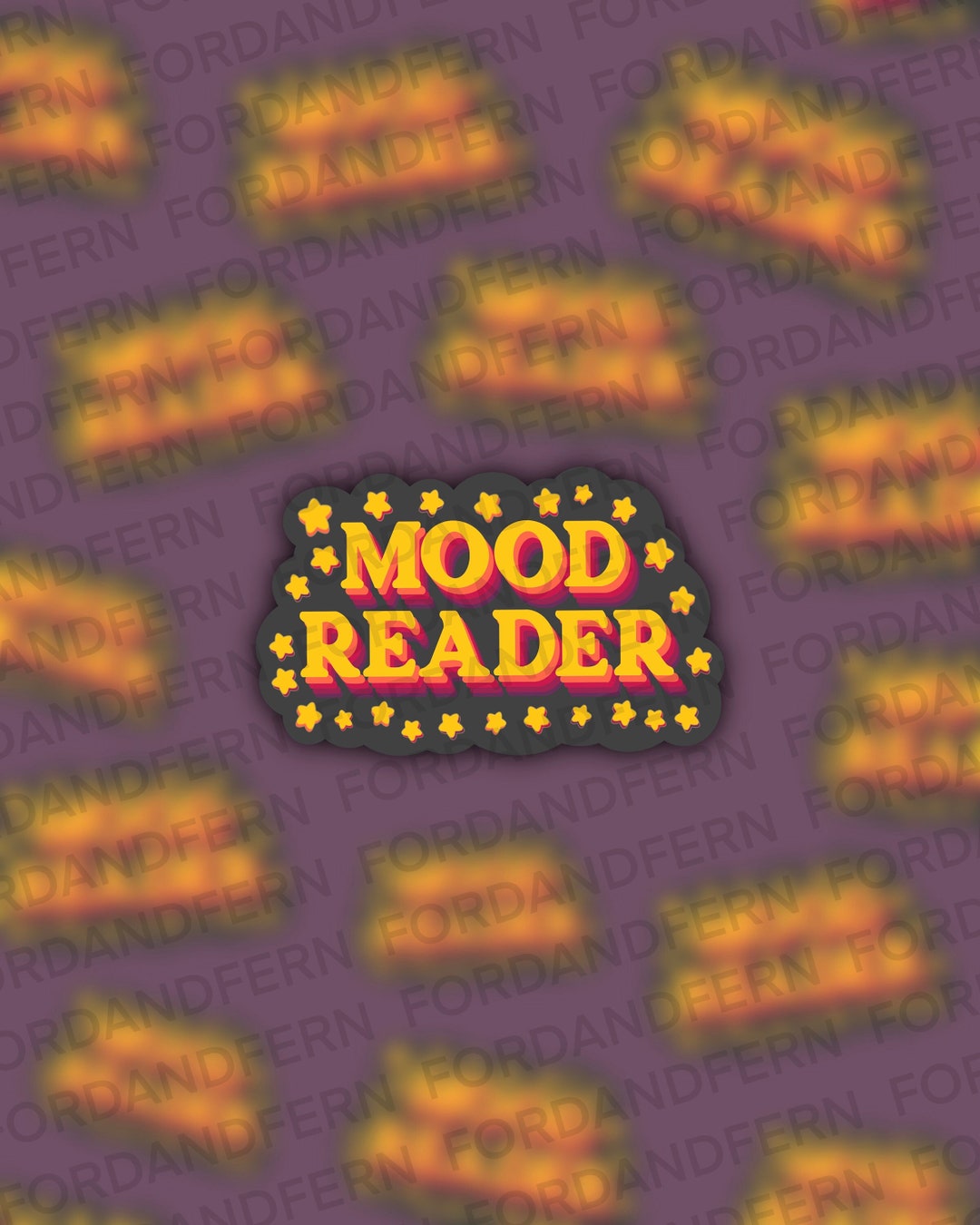 Mood Reader Sticker Book Lover Bookish - Etsy