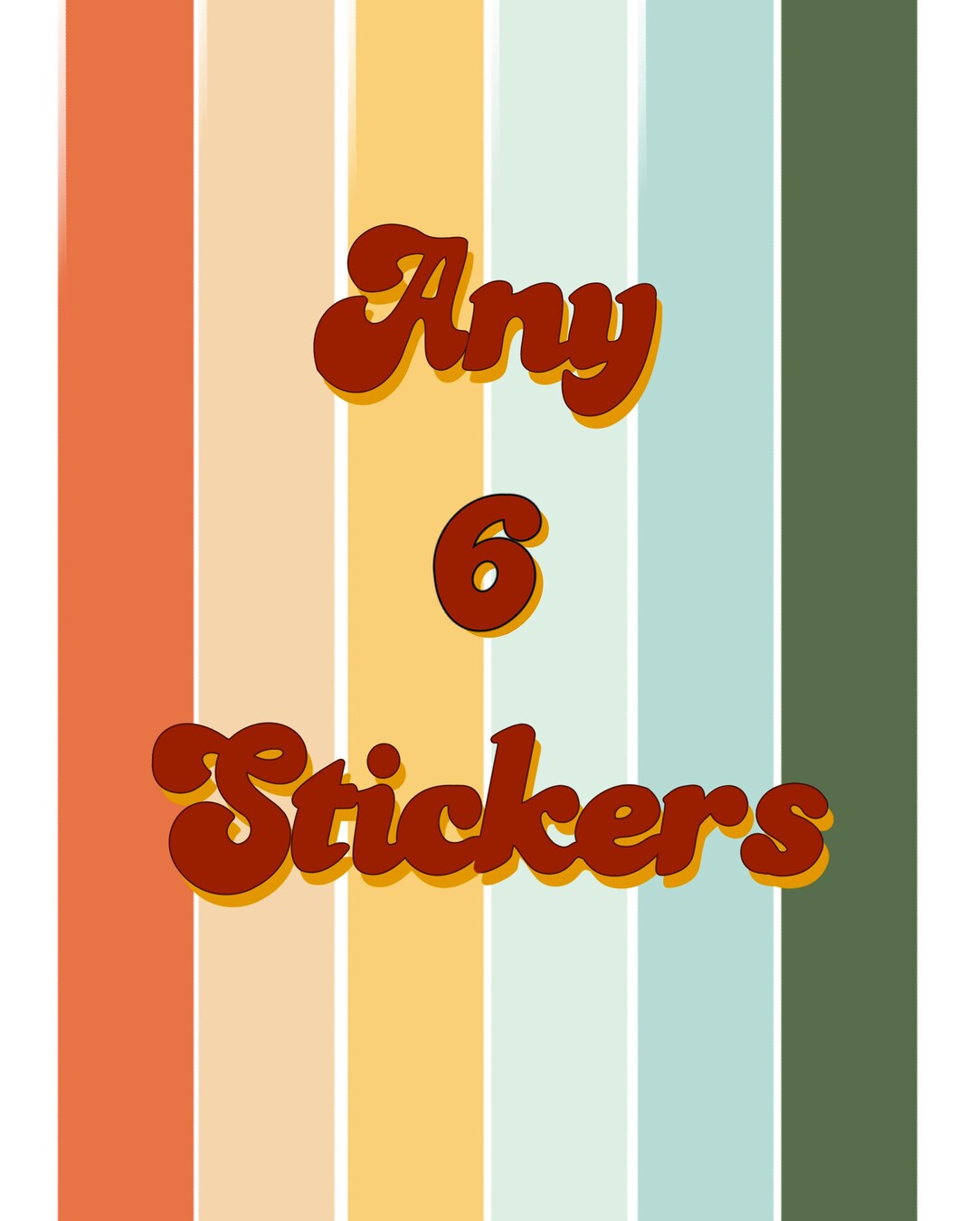 Build Your Own Sticker Pack, Pick Your Own, 6 Pack - Etsy