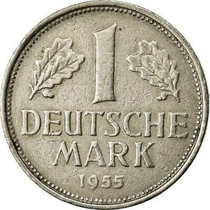 West German 1 Deutsche Mark Coin | KM110 | 1950 - 2001 - Etsy