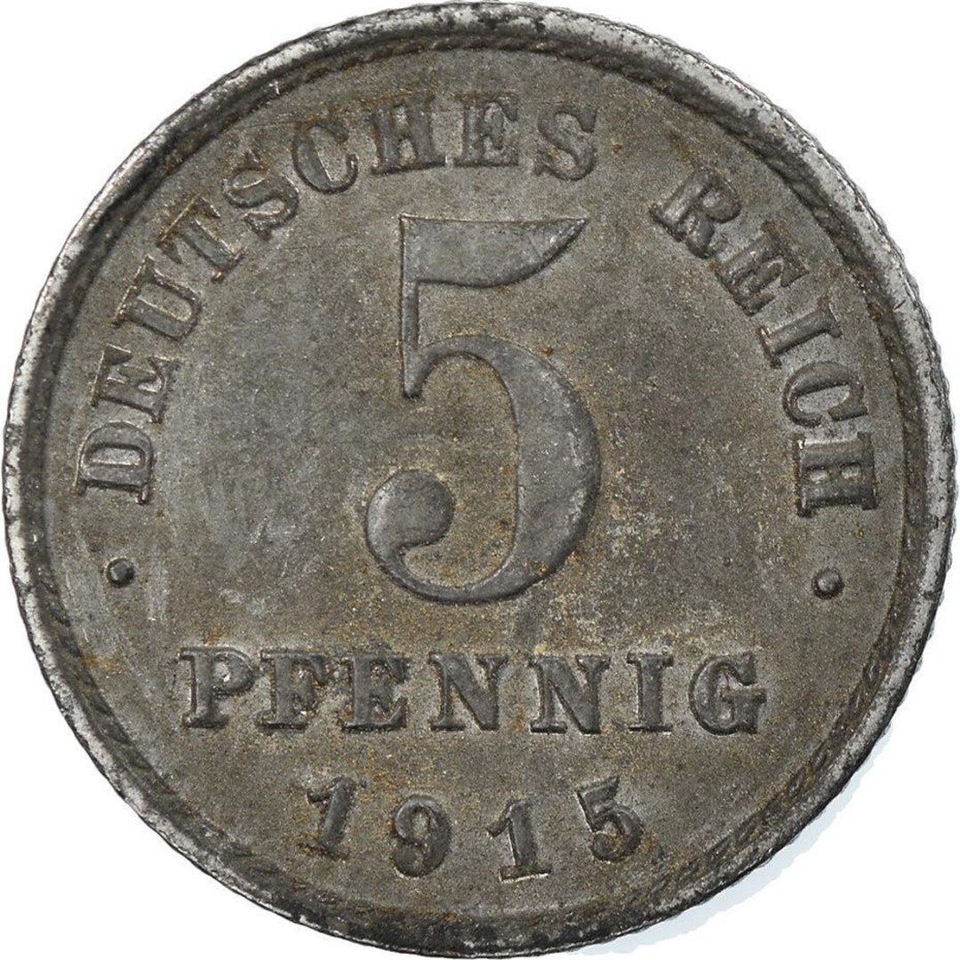 German Empire 5 Pfennig Coin | Deutsches Reich | Wilhelm II | KM19 ...