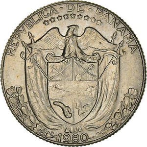Panama 1/4 Balboa Coin | Vasco Nunez De Balboa | 1966 - 1993 - Etsy