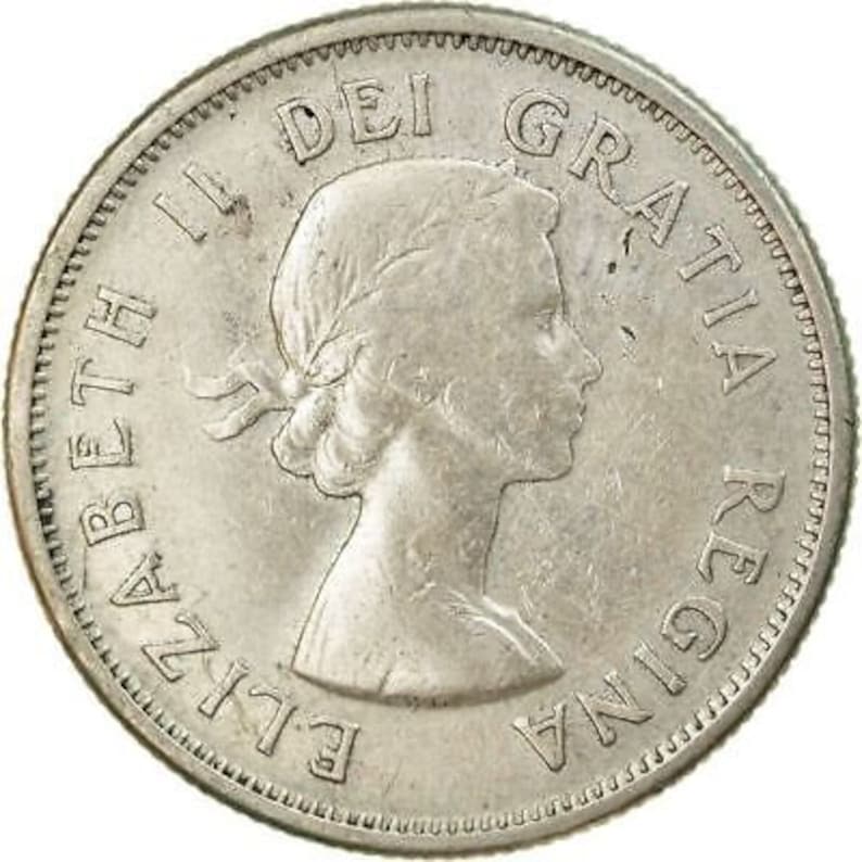 Canadian Coin Canada 25 Cents | Queen Elizabeth II | Raindeer | 1953 ...