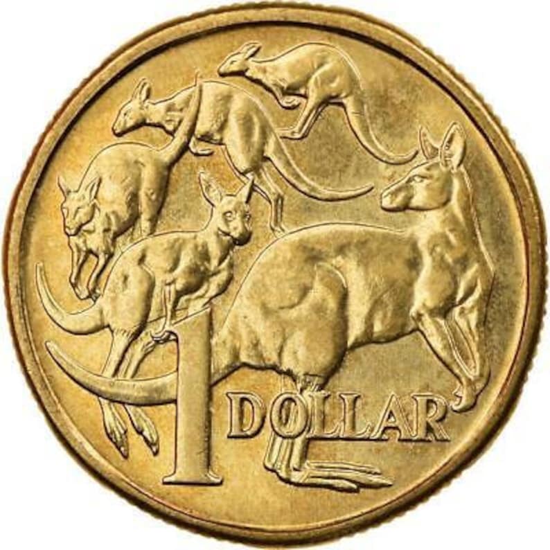 Australian Coin 1 Dollar Elizabeth II Kangaroos 1984 - Etsy
