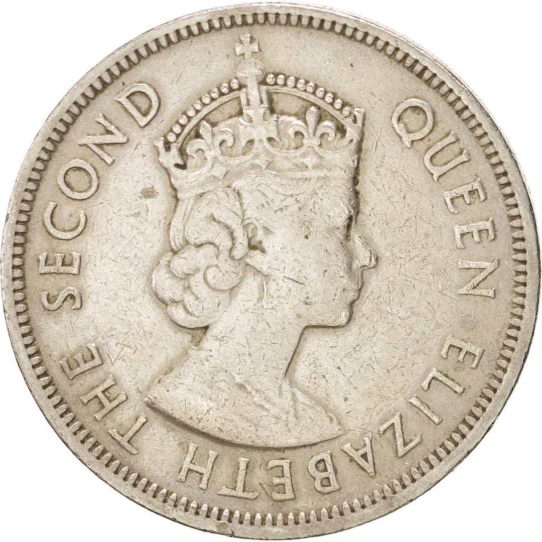 Mauritius 1 Rupee Coin | Queen Elizabeth II | KM35 | 1956 - 1978 - Etsy