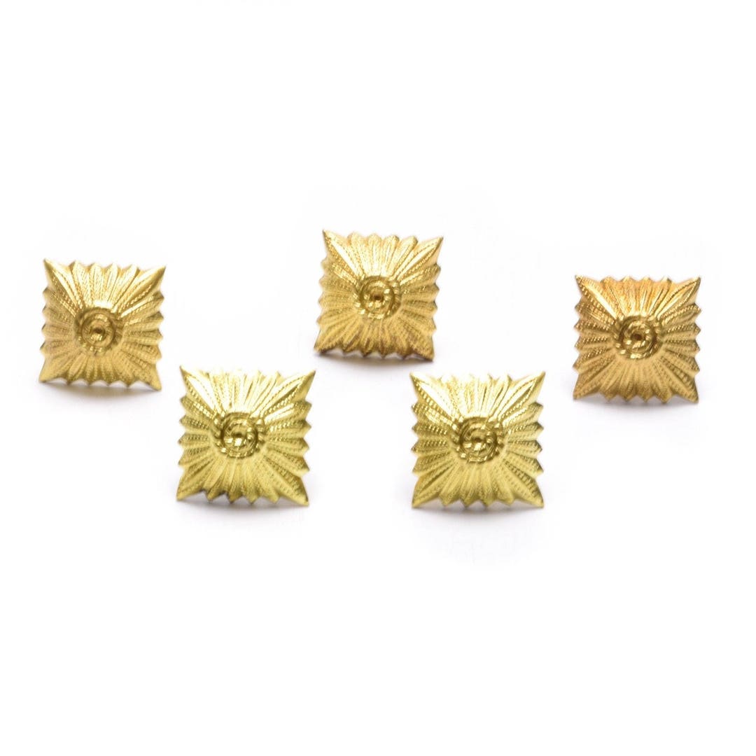 5x German Military Army Officer Uniform Epaulette Pins, Gold, Silver ...