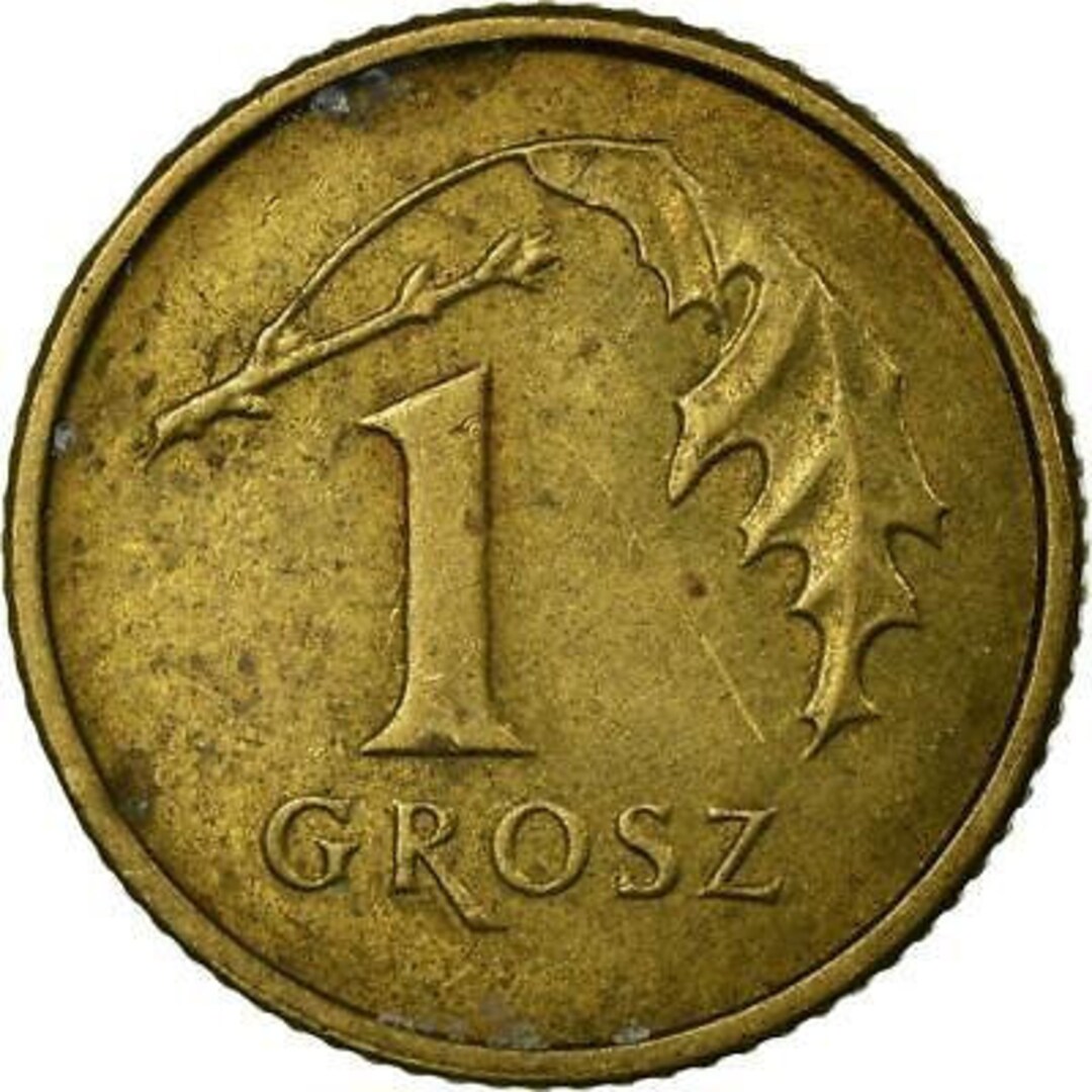 Polish Coin 1 Grosz | Oak Leaves | Eagle | Poland | 1990 - 2014 - Etsy Polish Coin 1 Grosz | Oak Leaves | Eagle | Poland | 1990 - 2014 - Etsy