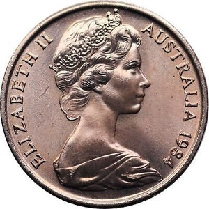 Australian Coin 1 Cent | Elizabeth II | Feather Tailed Glider | 1966 ...