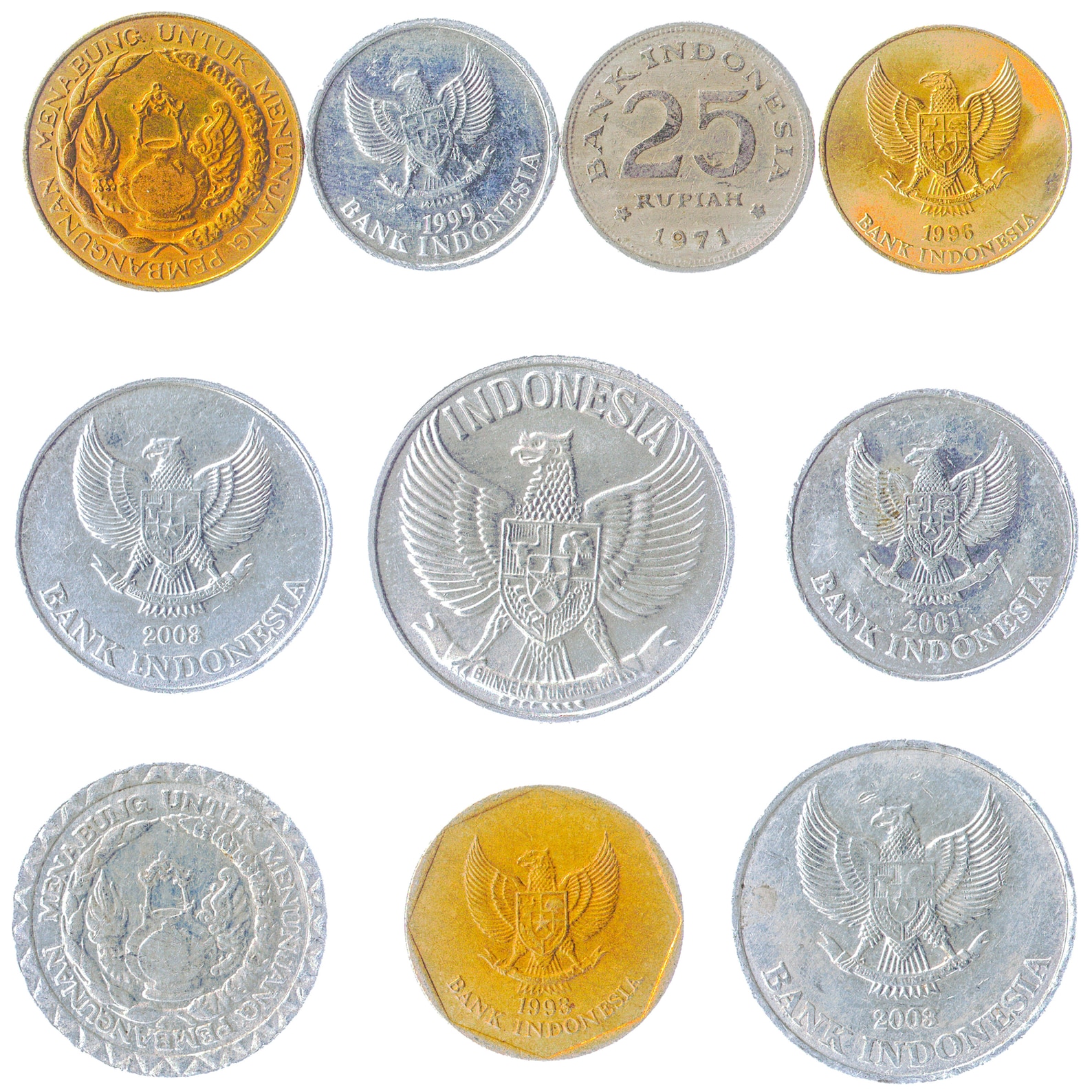 Indonesian Coins Collectible Money Rupiah Sen Currency of - Etsy