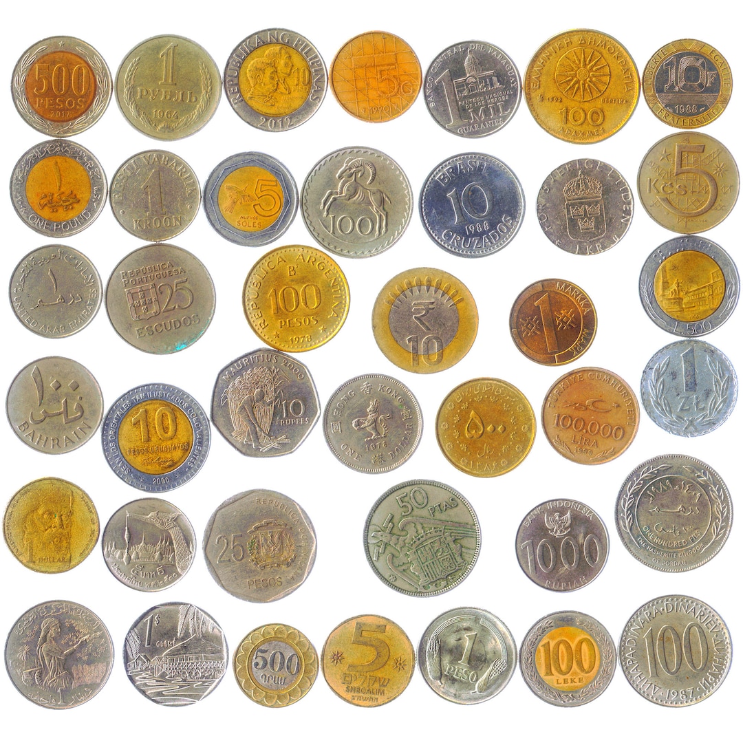 Collectible Foreign Currency Coins: World Money Collection - Etsy