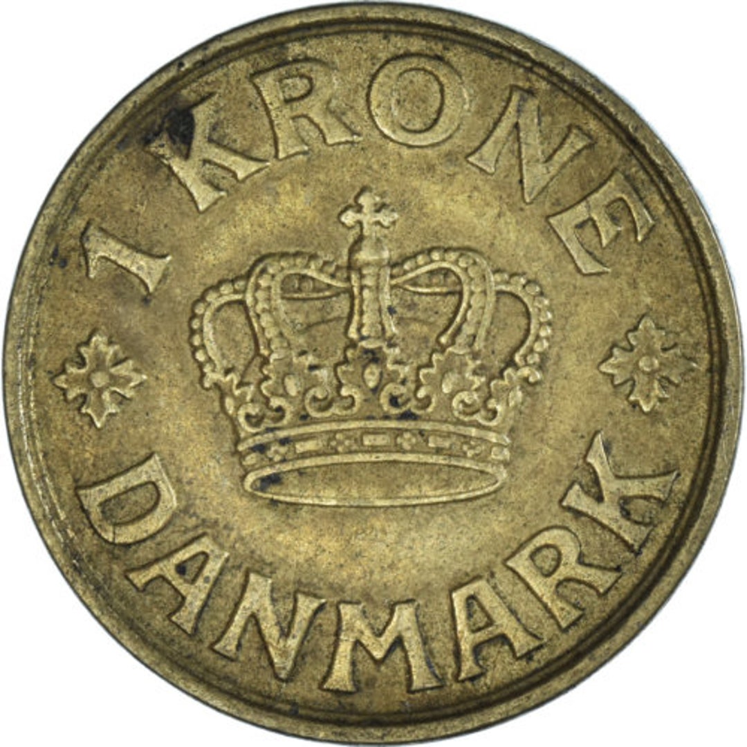 Danish Coin 1 Krone | Christian X | Crown | Denmark | 1924 - 1941 - Etsy