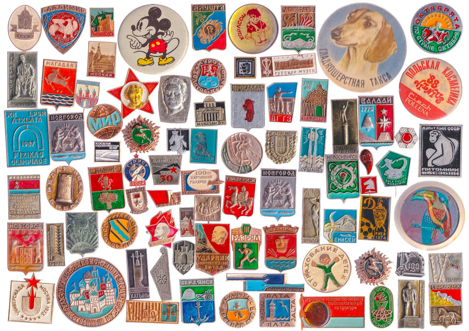 Lot of USSR SOVIET Era Enamel Pins Badges Cold War Communism - Etsy