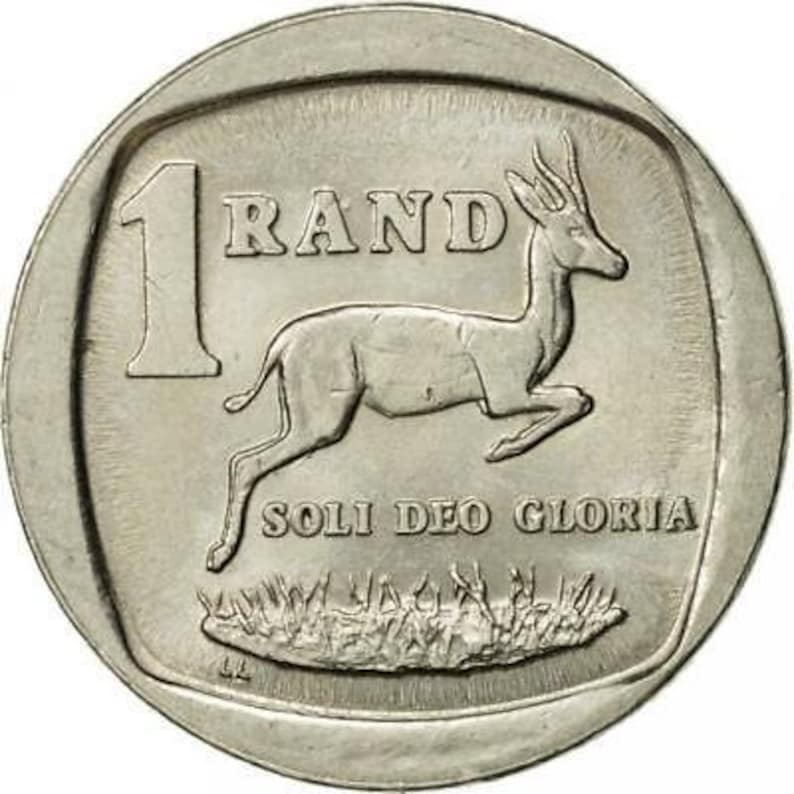South Africa | 1 Rand Coin | Suid Afrika | KM138 | 1990 - 1995 - Etsy