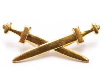 Crossed Swords Badge - Etsy