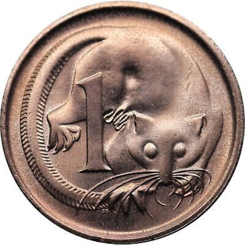 Australian Coin 1 Cent Elizabeth II Feather Tailed Glider - Etsy