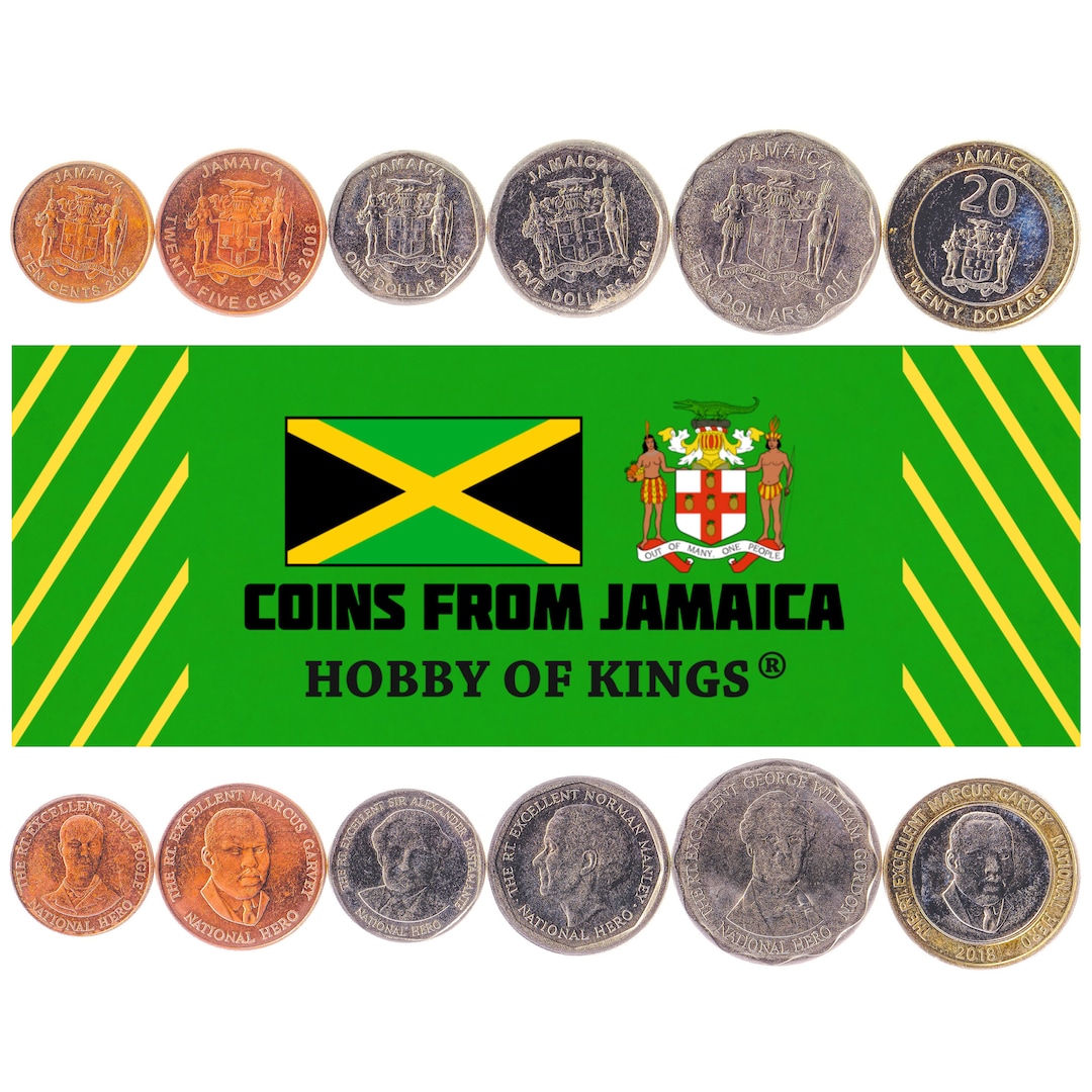 Jamaican Coin Set: Collectible Currency, Dollars & Cents - Etsy