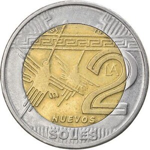 Peru 2 Nuevos Soles Coin | 2nd Type | Hummingbird | KM343 | 2010 - 2015 ...