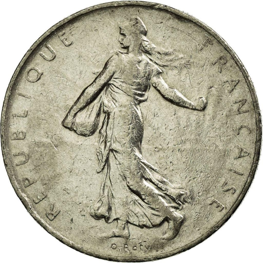 French Coin 1 Franc | Signature O. Roty | France | 1959 - 2001 - Etsy
