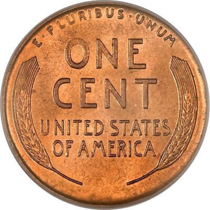 American Coin United States 1 Cent Abraham Lincoln Capitol 1909 1958 - Etsy
