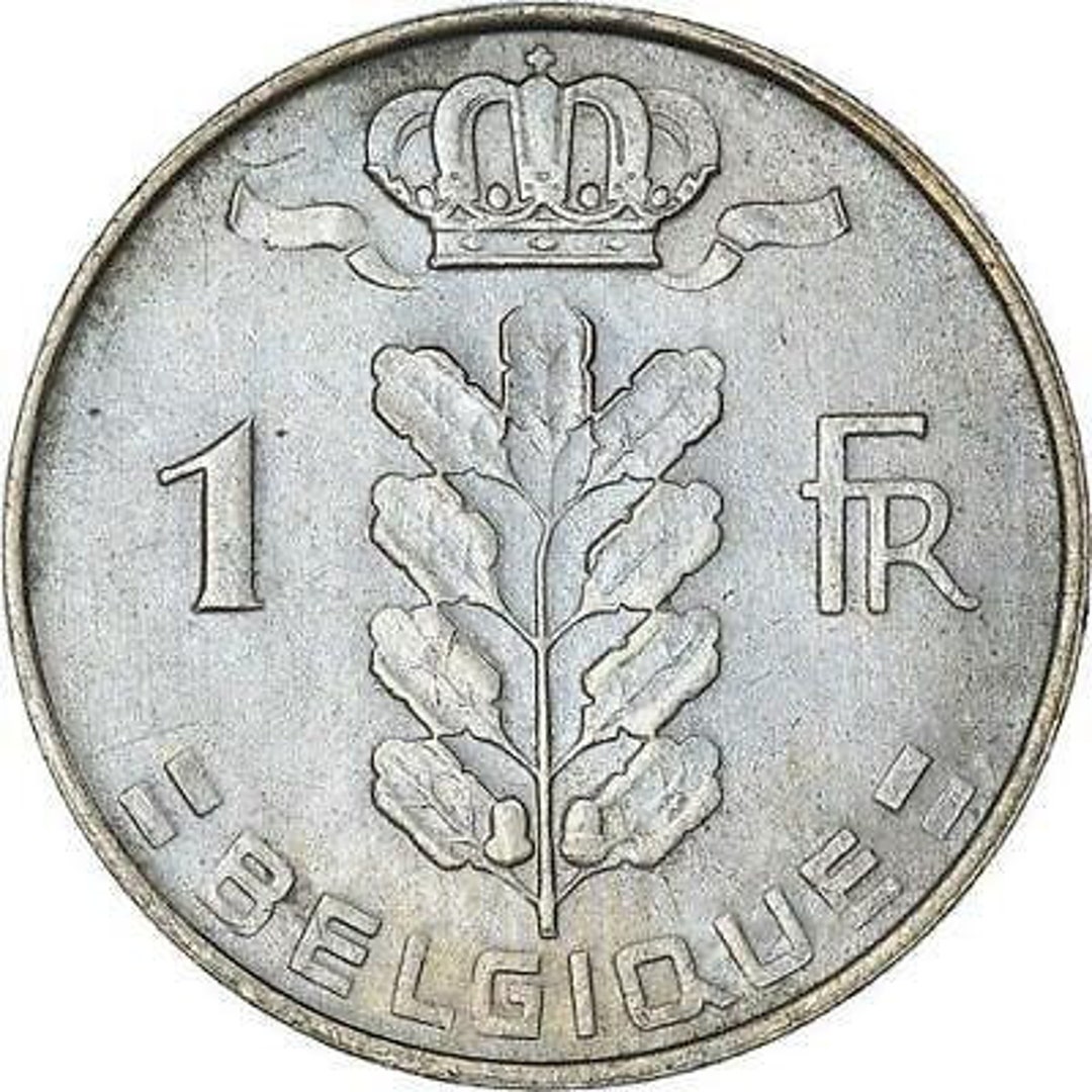 Belgische Munt 1 Frank - Boudewijn I België | Cornucopia | Eiken | 1950 ...