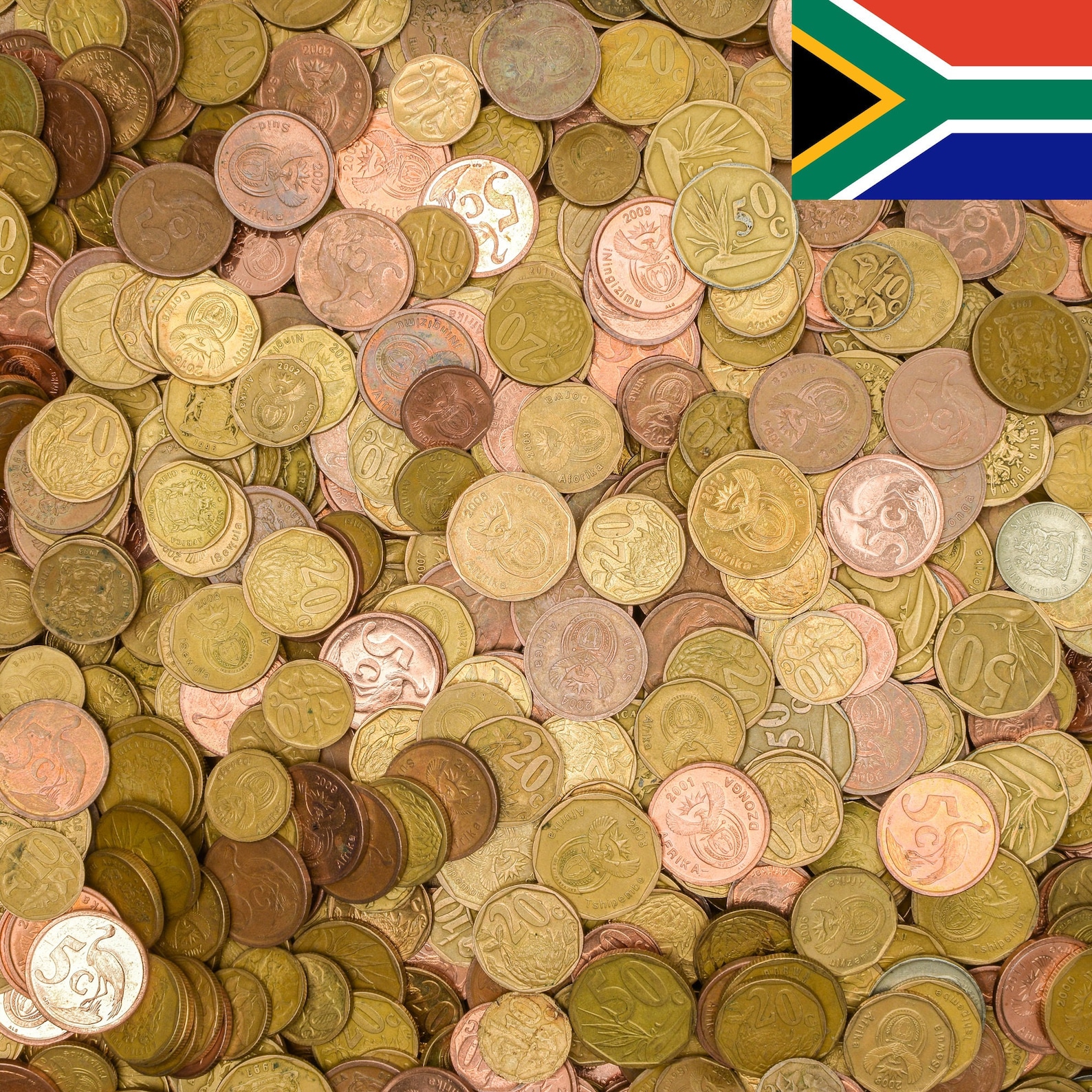 10 South African Coins Cents Rands RSA Unique Currency - Etsy