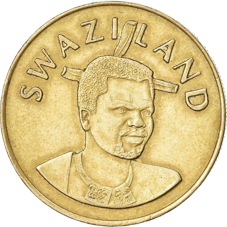 Swaziland 5 Emalangeni Coin | King Mswati III | KM47 | 1995 - 2003 - Etsy