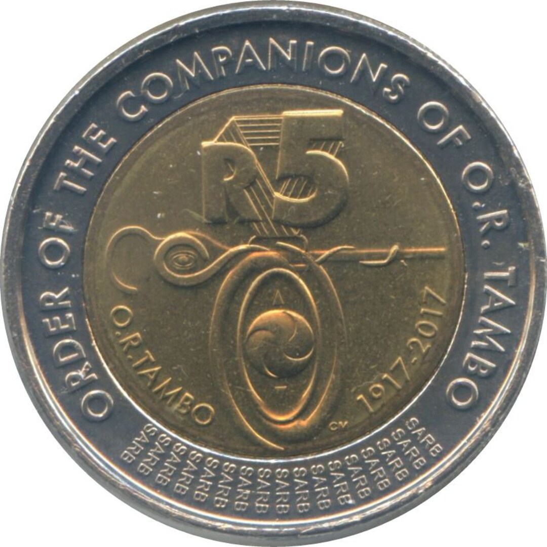South Africa 5 Rand Coin | Order of Companions of O.R. Tambo | KM632 ...