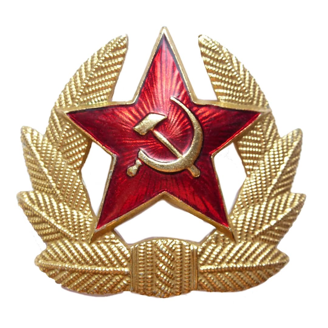 USSR Soviet Army RED STAR Hat Badge / Cap Cockade / Enamel Pin With ...