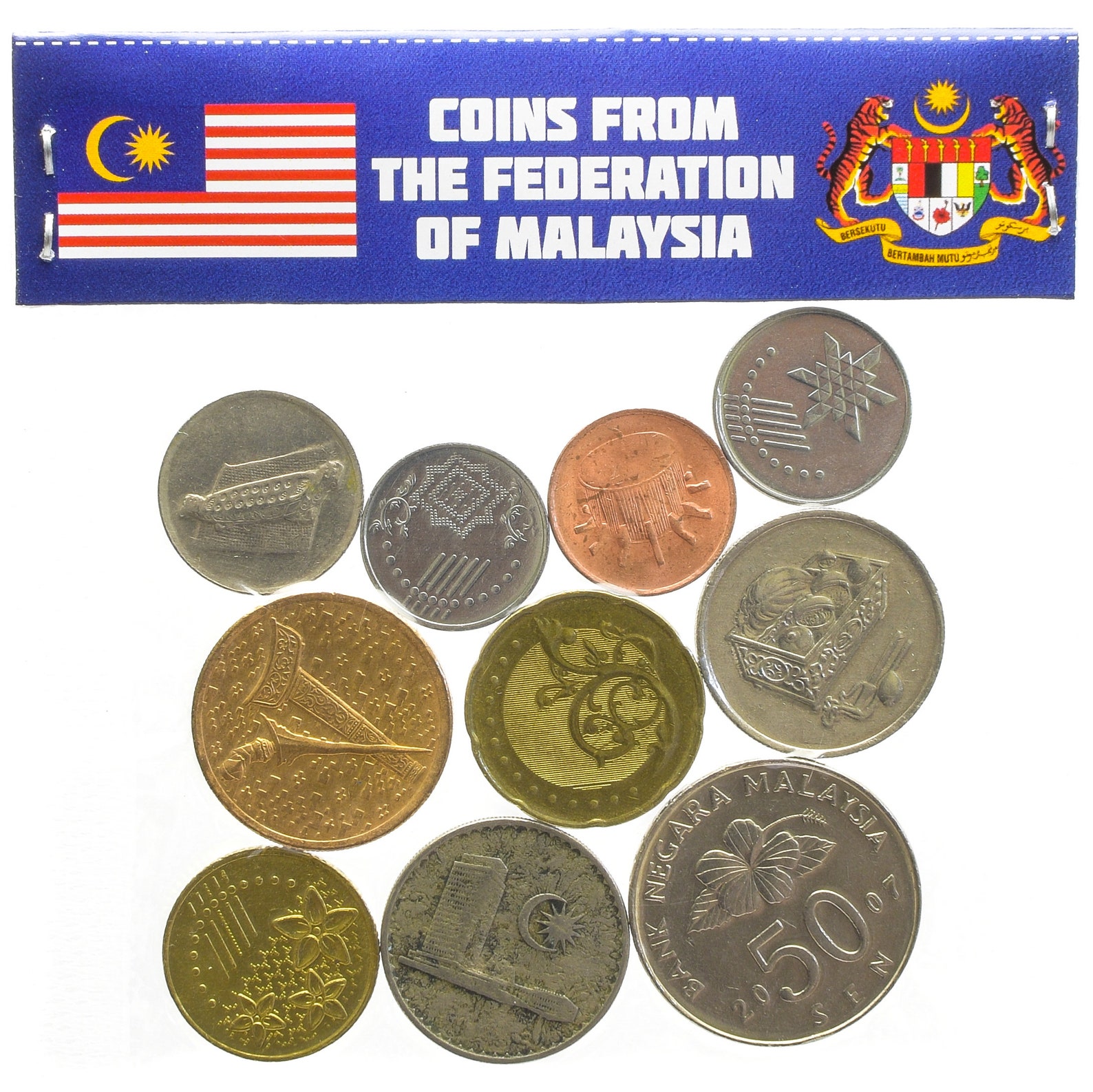 10 Different Malaysian Coins From Southeast Asia Federation | Etsy