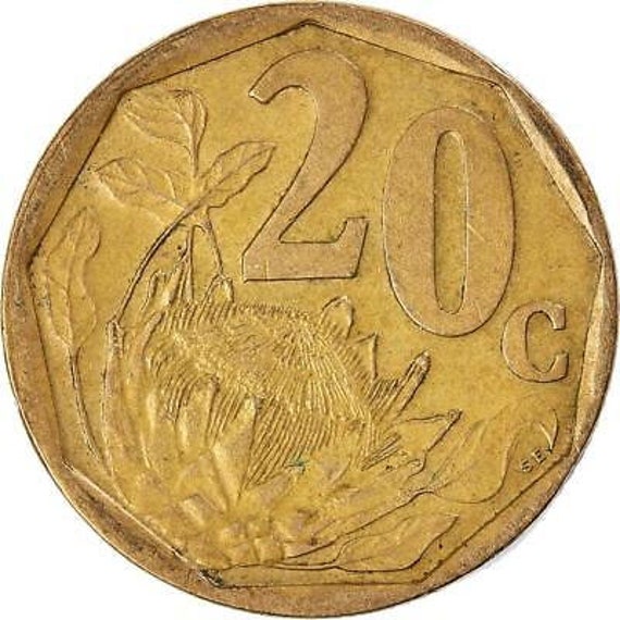 South Africa 20 Cents Tswana Legend AFERIKA BORWA Coin KM162 - Etsy