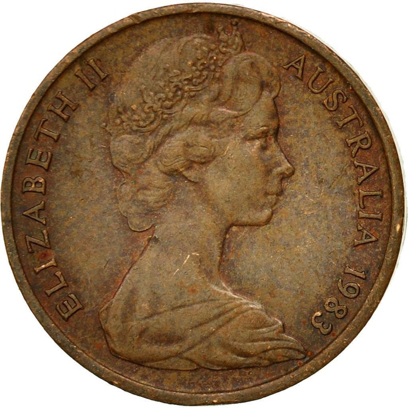 Australian Coin 1 Cent | Elizabeth II | Feather Tailed Glider | 1966 ...