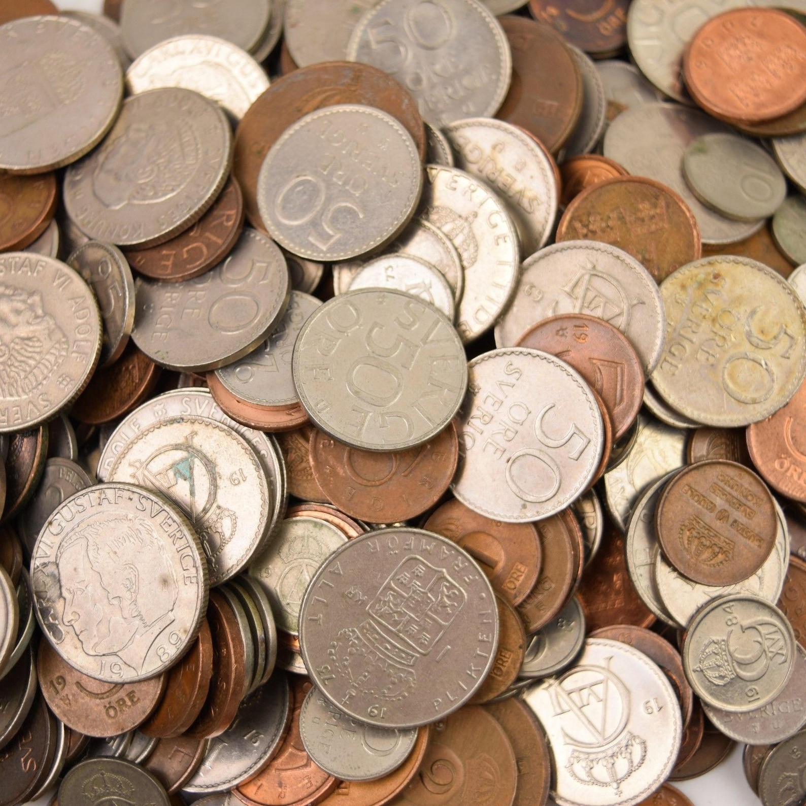 Swedish Coins Old Collectible Sweden Currency Ore Krona | Etsy