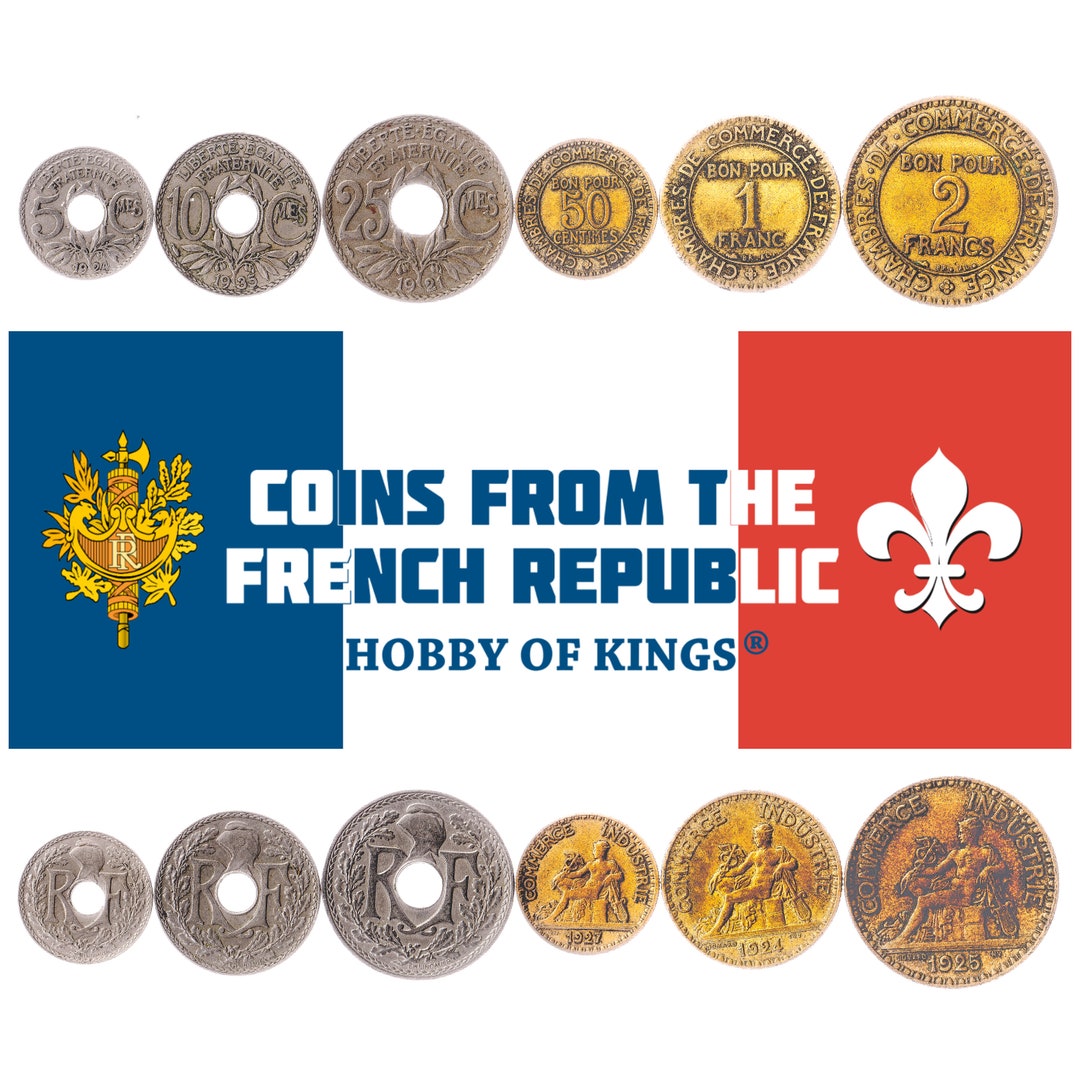 French Coin Set: 1914-1938, Liberty Cap & Mercury Design - Etsy