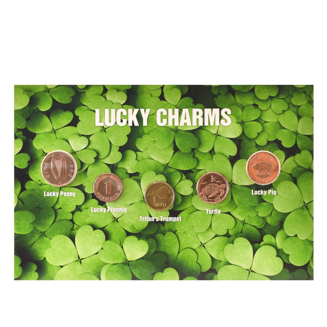 Lucky Charms Coin Set: Pig, Boar, Turtle, Trumpet - 1971-2017 - Etsy