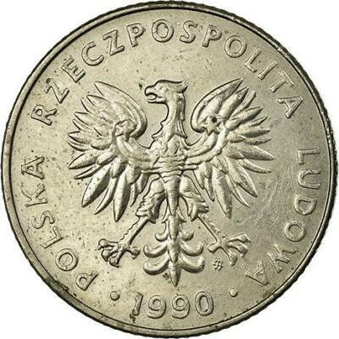 Polish Coin 20 Złotych | Eagle | Poland | 1989 - 1990 - Etsy