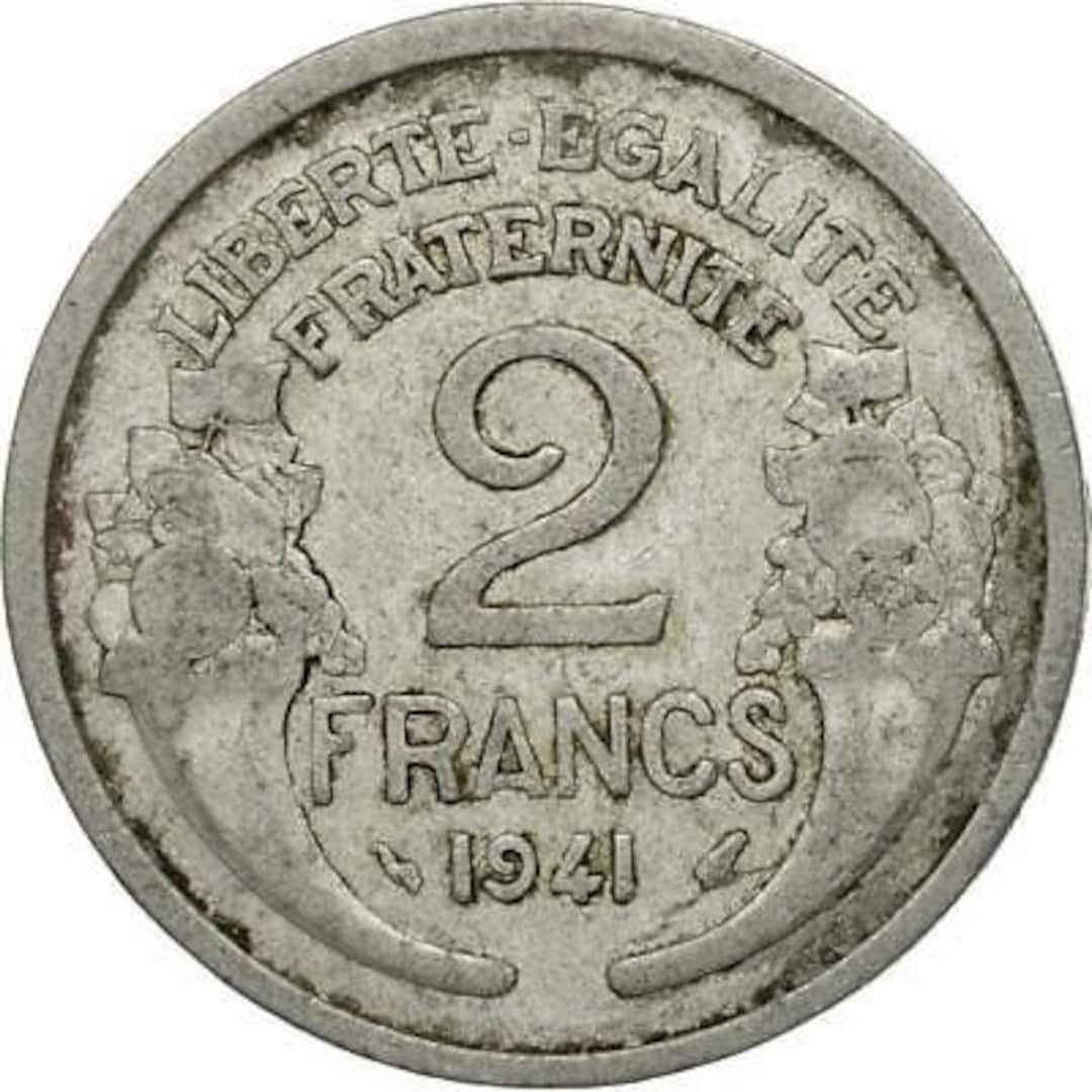 French Coin 2 Francs | France | 1941 - 1959 - Etsy