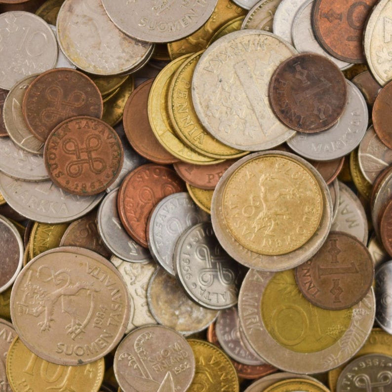 Finnish Coins Set Suomi Money Collection Finland Currency | Etsy
