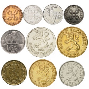 Finnish Coins Set | Suomi Money Collection | Finland Currency - Penni ...