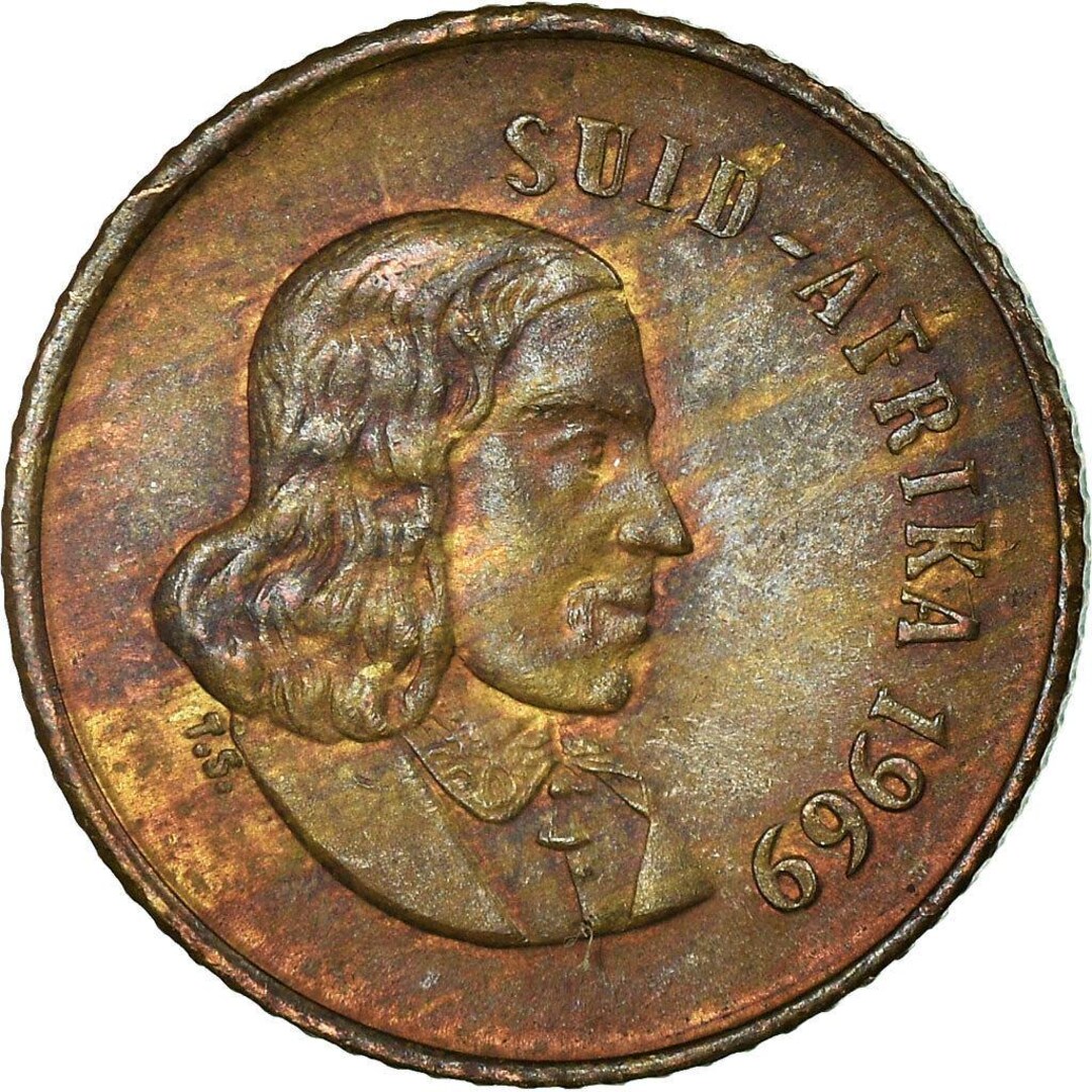 South Africa 1 Cent Coin | Afrikaans Legend - SUID-AFRIKA | KM65.2 ...