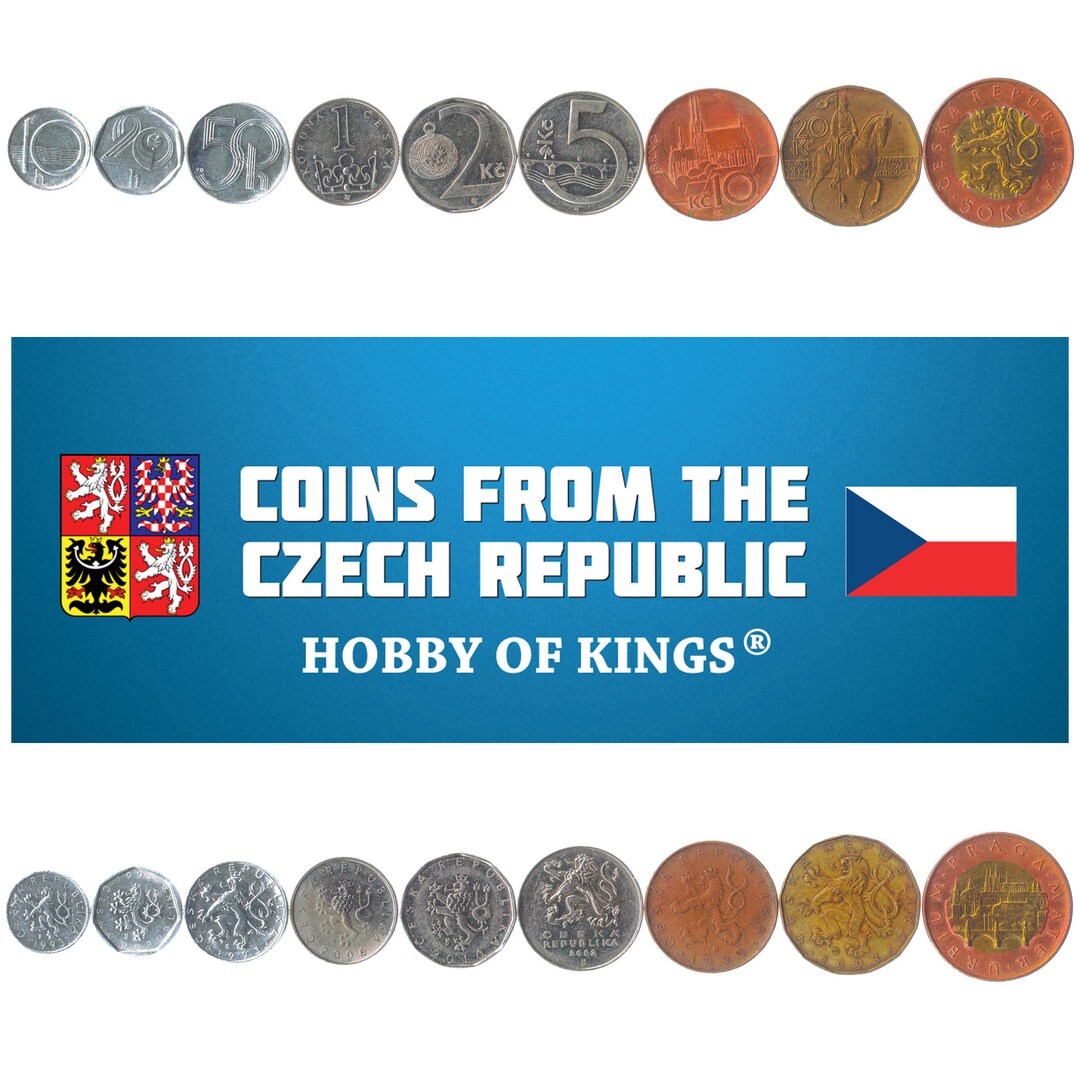 Czech Coin Set: 1993-2021 Korun & Heller Coins - Etsy