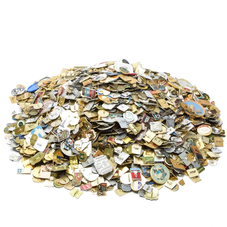 Lot of USSR SOVIET Era Enamel Pins Badges Cold War Communism - Etsy