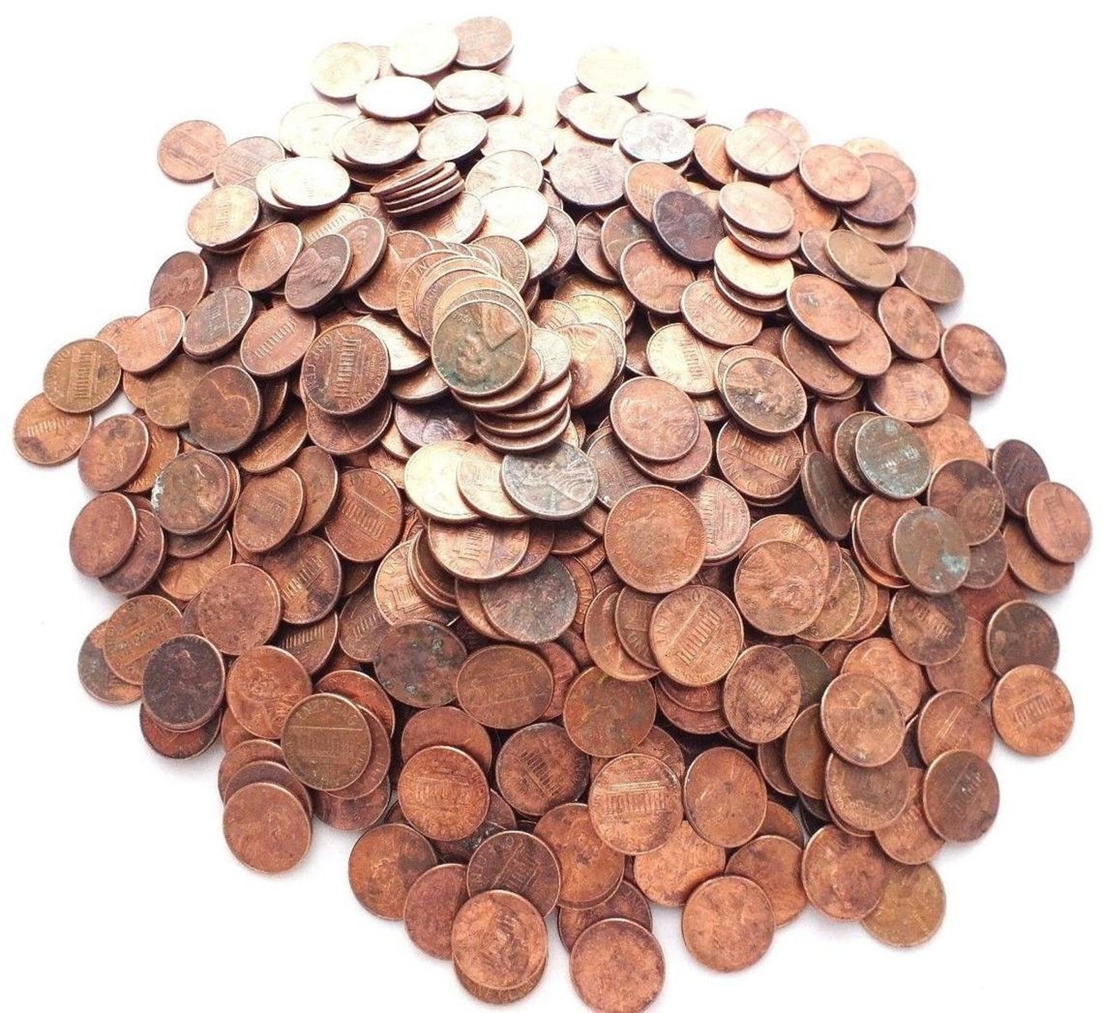 Bulk Lot of 100 Mixed Coins From the United States. 1 Cent | Etsy