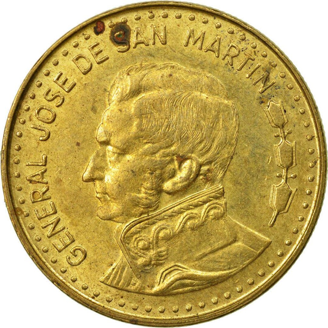 Argentina 100 Pesos | Jose De San Martin | Stars Coin Km85a 1980 - 1981 ...