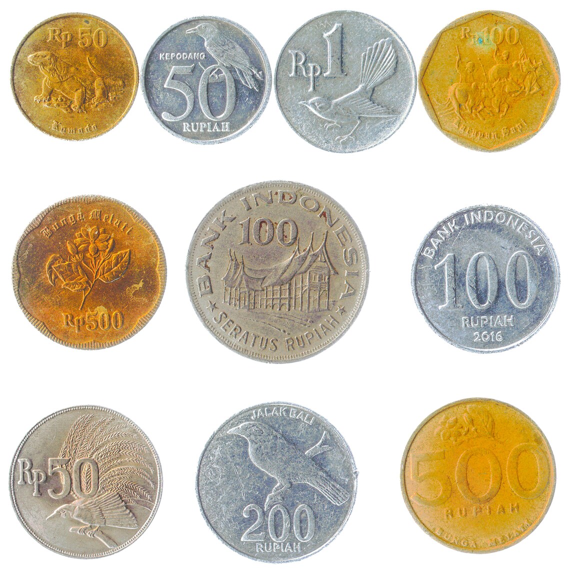Indonesian Coins Collectible Money Rupiah Sen Currency of - Etsy